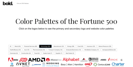 7 Stunning Colour Palettes Of Modern Tech Companies - 2024