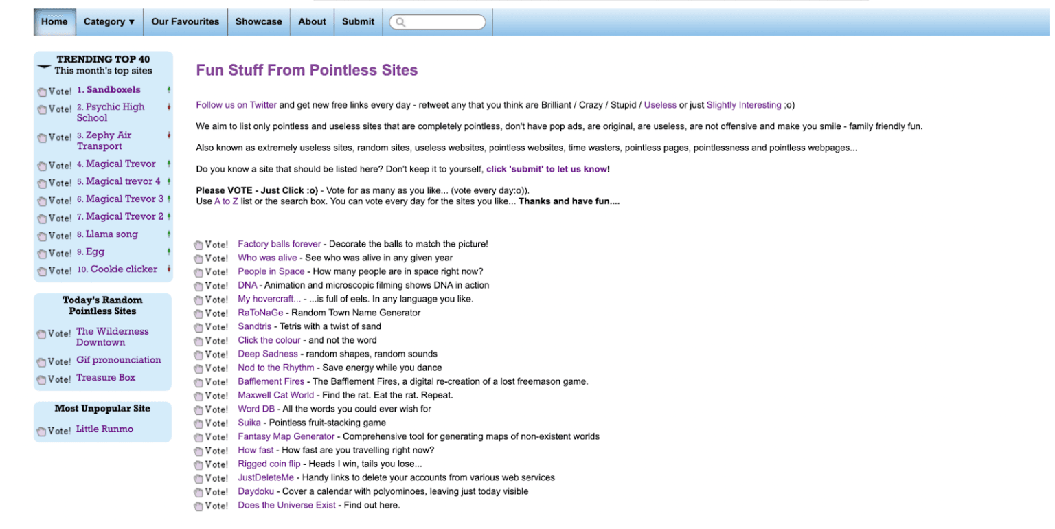 Top 20 Weird And Wacky Websites To Inspire You In 2025